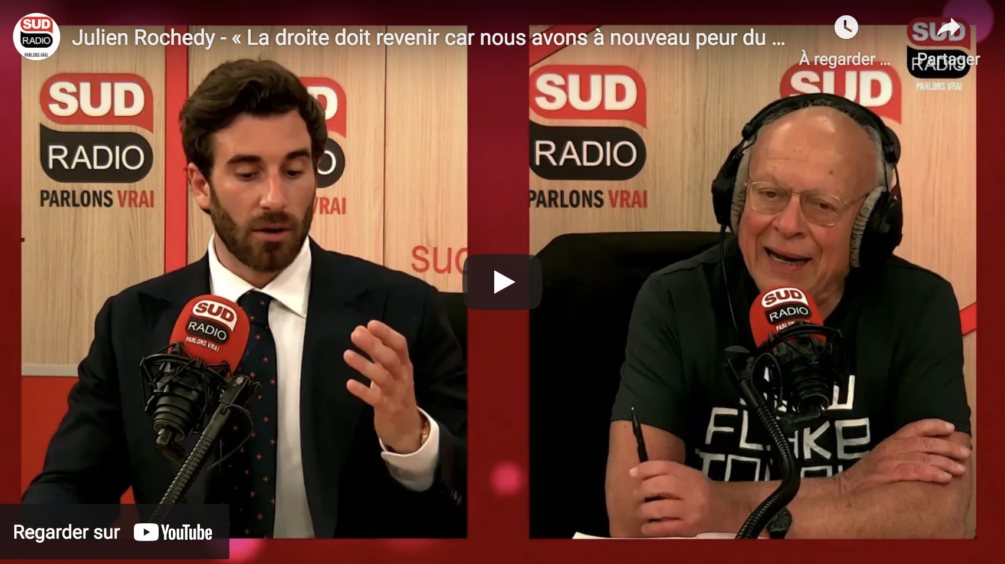 Julien Rochedy : « La droite doit revenir car nous avons à nouveau peur ...