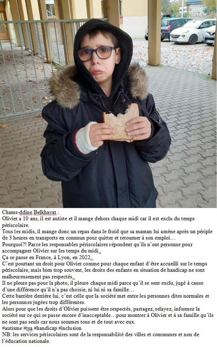 Le Cri Dune Maman Dont Le Fils Autistes Est Exclu De La Cantine